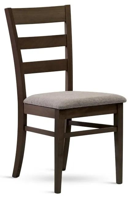 Stima Dřevěná jídelní židle VIOLA | Odstín: buk,Sedák: mystic terracotta 62