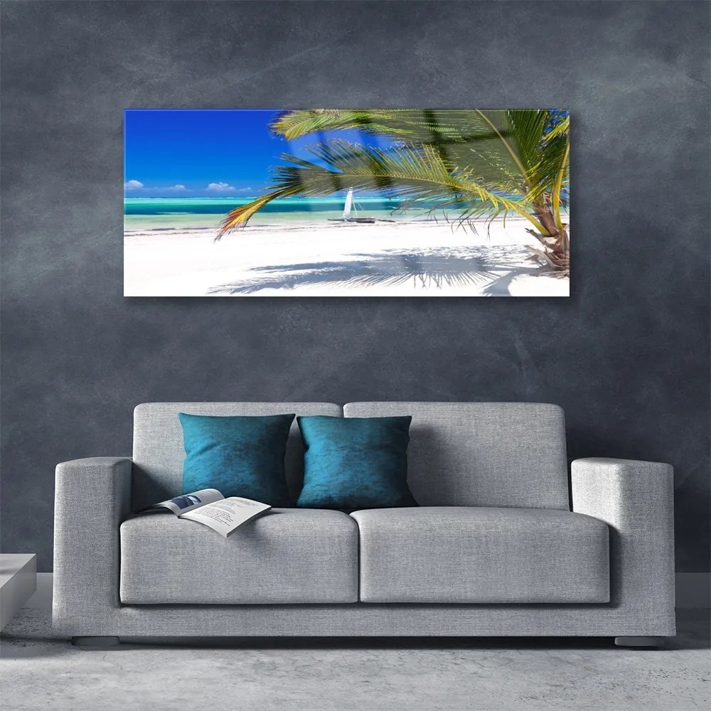 akrylový obraz Pláž Palma Krajina 125x50 cm