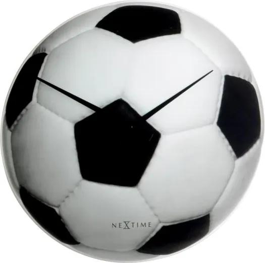 Designové nástěnné hodiny Nextime Fotbal Johan 8804