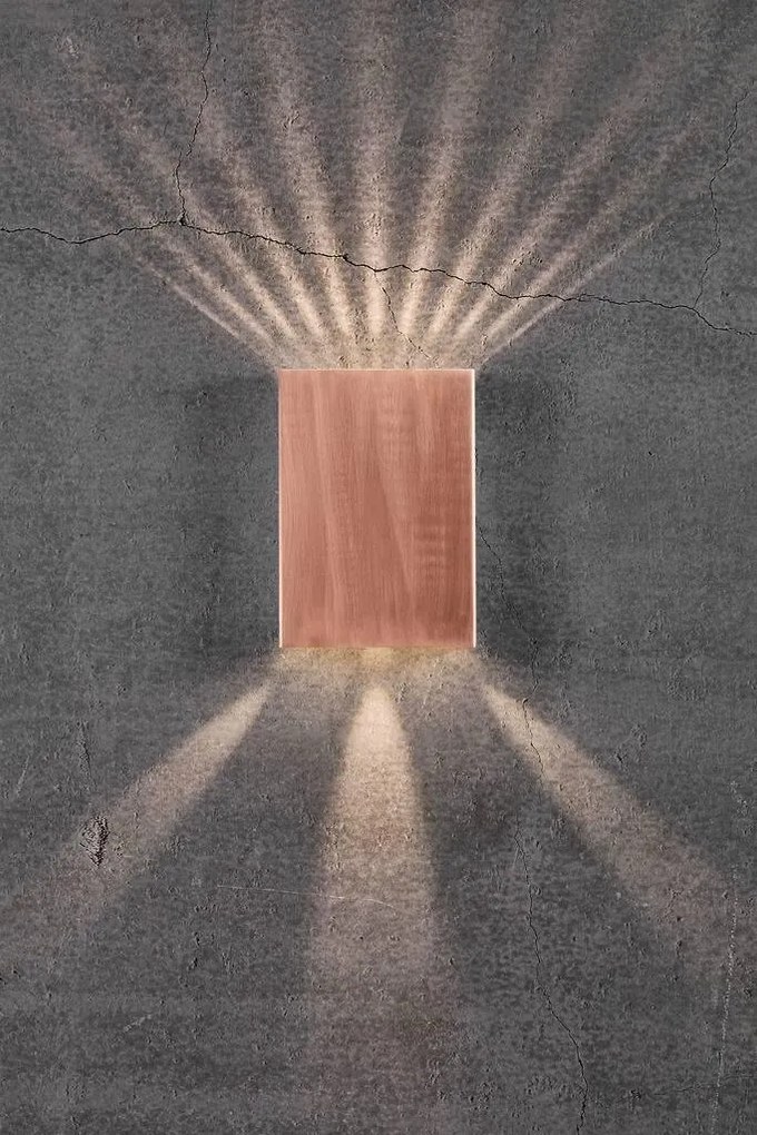 NOR 2019051030 Venkovní nástěnné svítidlo Fold 15 2x5W LED měď čirá - NORDLUX
