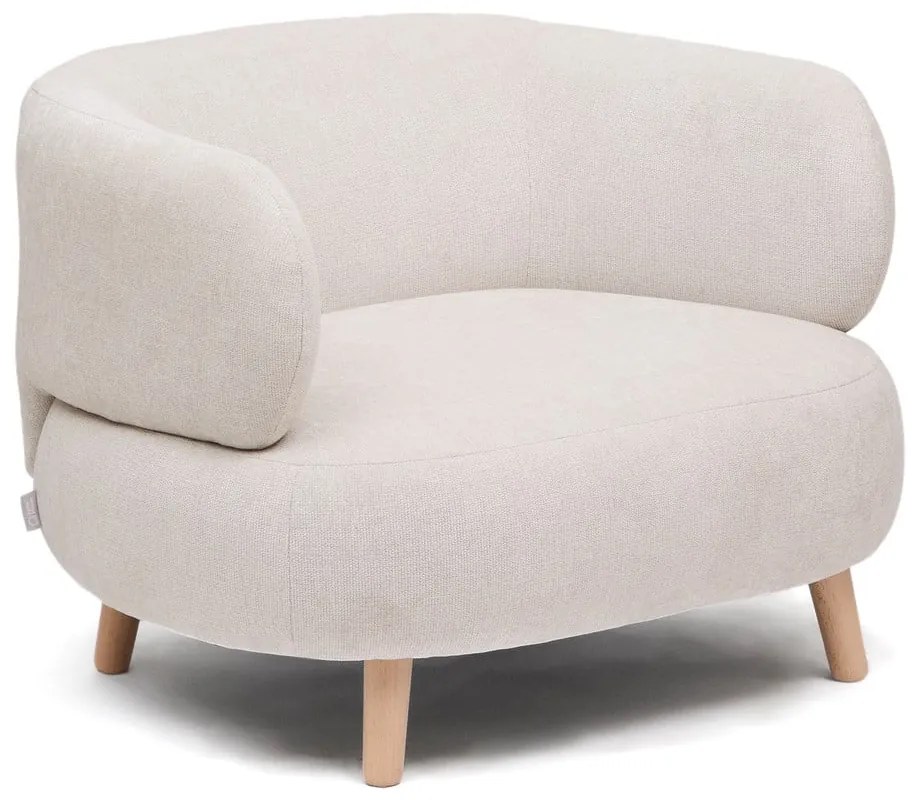 Béžové žinylkové křeslo Luisa – Kave Home