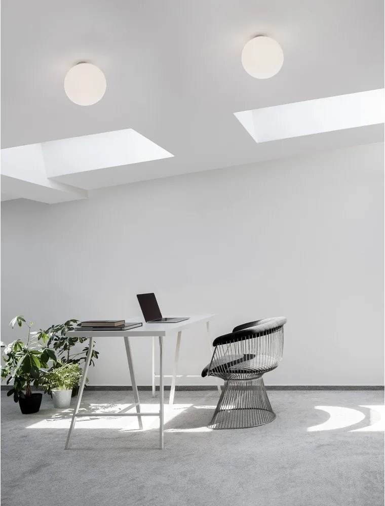 Bílé skleněné stropní svítidlo Nevoso – Nova Luce