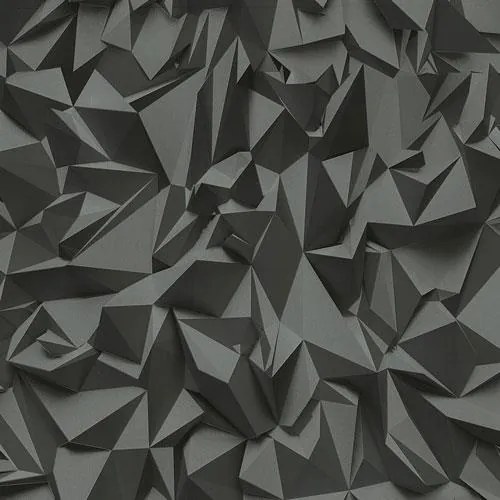 Vliesové tapety na zeď Times 42097-50, 3D hrany šedo-černé, rozměr 10,05 m x 0,53 m, P+S International