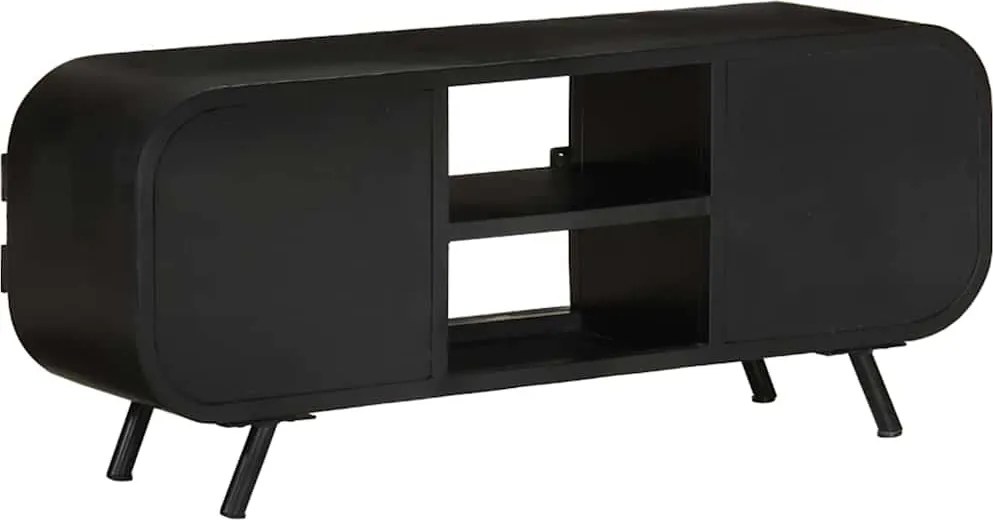 TV stolek 110 x 30 x 45 cm hrubé mangovníkové dřevo 328414