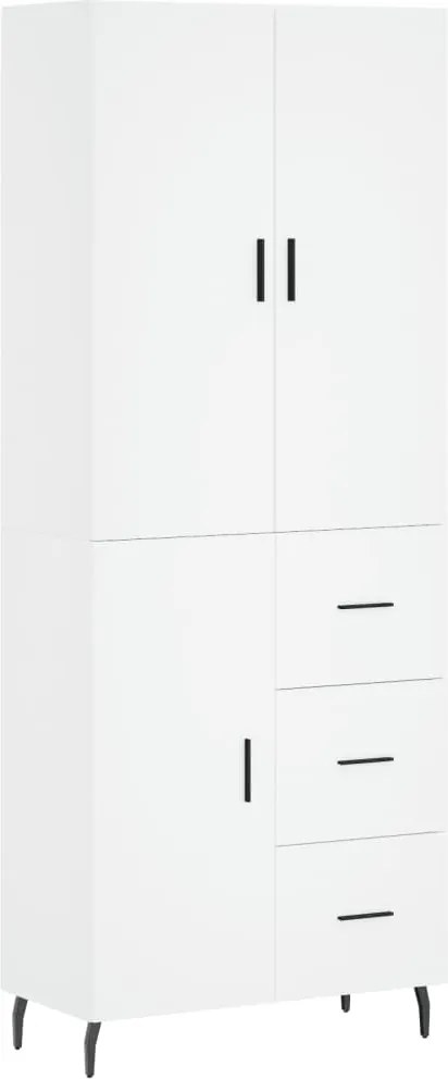 Skříň highboard bílá 69,5 x 34 x 180 cm kompozitní dřevo 3195915