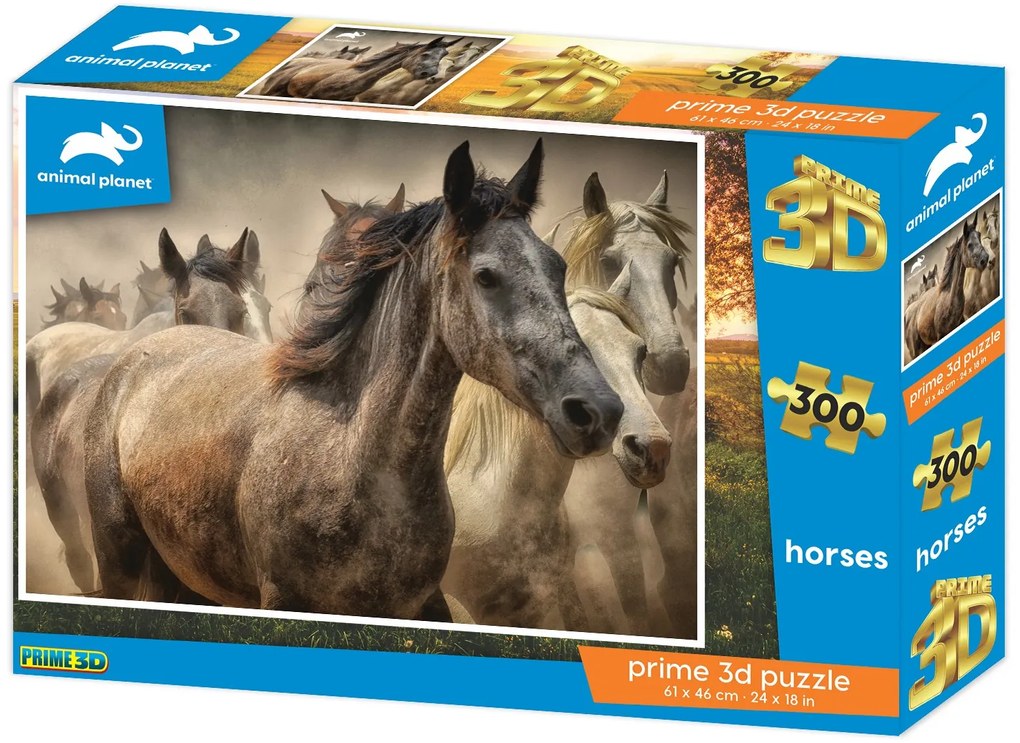 PRIME 3D PUZZLE - Koně 300 ks