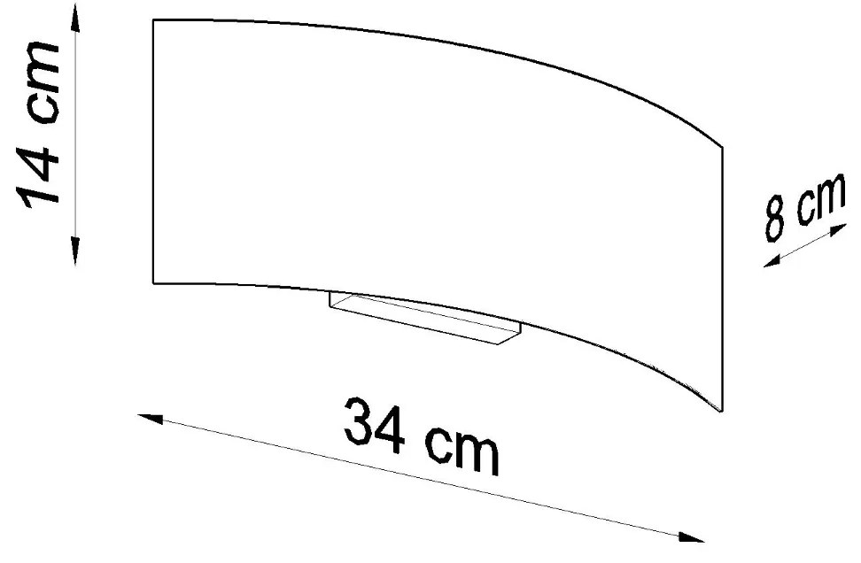 Nástěnné svítidlo Magnus, 1x černé kovové stínítko