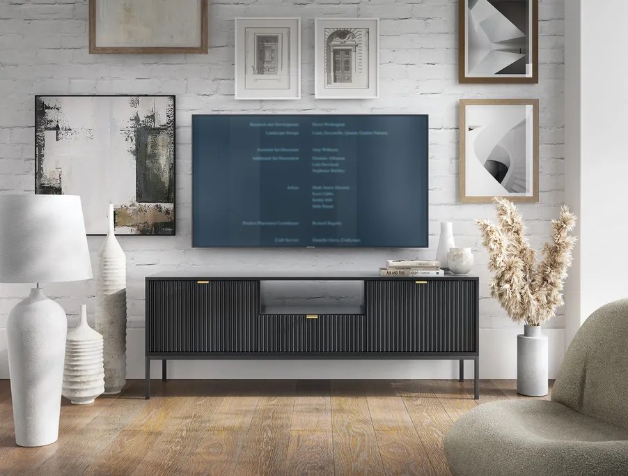 TV skříňka Nova černá/černá