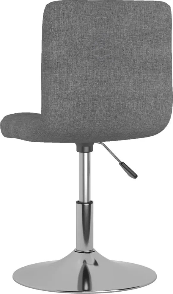 vidaXL Otočná jídelní židle textil [3087470] Barva: světle šedá