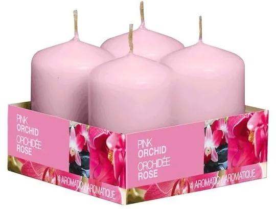 Bolsius NR Válec 4ks 40x60 Pink Orchid vonná svíčka