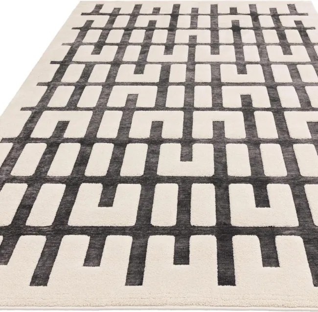Koberec Valley 10 Junction charcoal / ivory