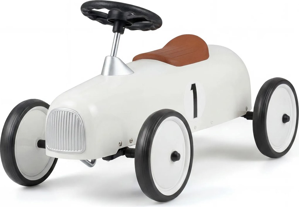 Costway Historické kovové auto pro batolata od 18 měsíců, bílý