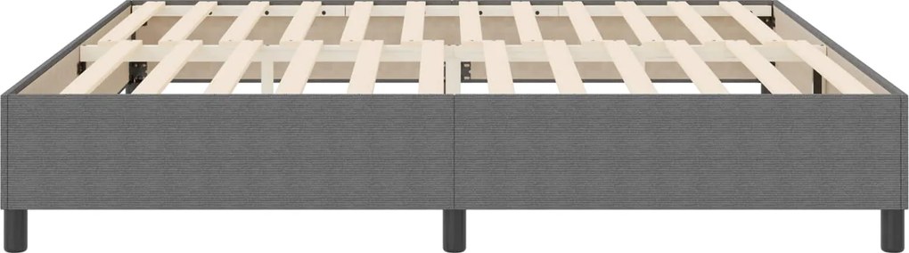 Rám platformy Světle šedá 200 x 200 cm Žebrovaná látka 3337427