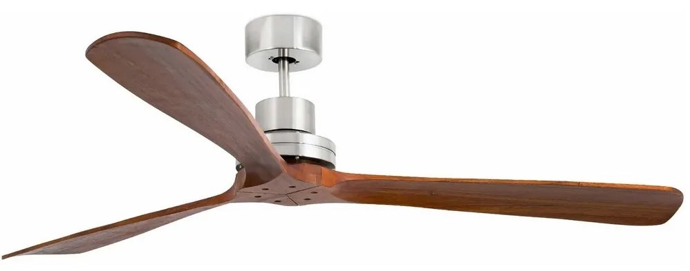 FARO 33464DC-Stropní ventilátor LANTAU XL hnědá/chrom pr.168 cm+dálkové ovládání