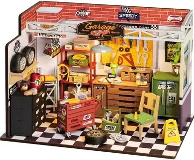 RoboTime miniatura domečku Garáž