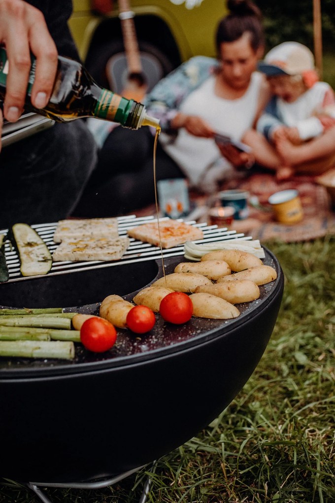 Ohniště Bowl oválné s podstavcem 48 cm