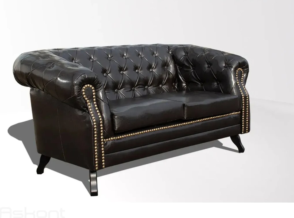 Askont Chesterfield Bristol: Pohovka 2M Antique Brown
