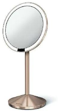 Simplehuman Kosmetická zrcadla - Kosmetické cestovní zrcátko s LED osvětlením, rose gold ST3010