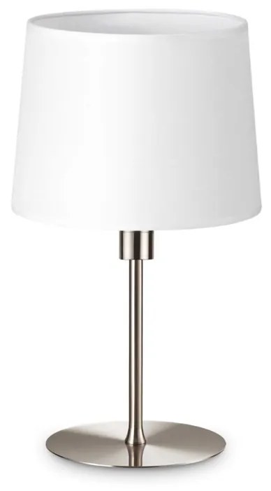 Ideal Lux Stolní lampa SET UP, SMALL, ⌀20cm Barva stínidla: bílá, Barva podstavce: černá