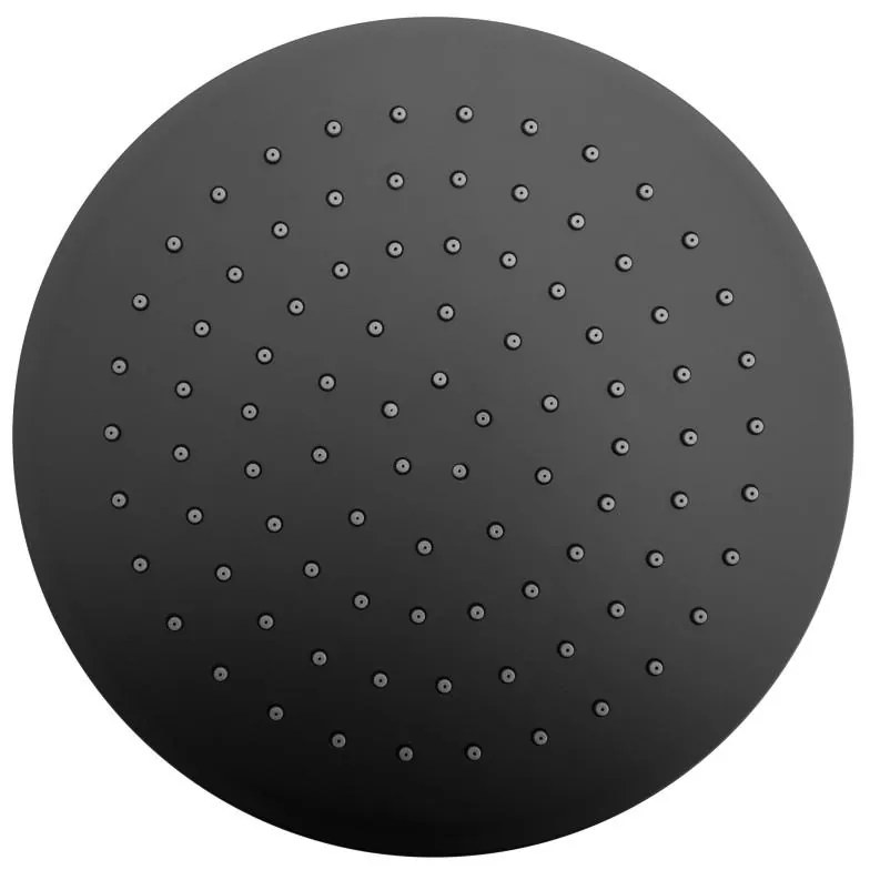 Erga Erga, SLIM sprchová hlavice o průměru 25cm, černá matná, ERG-YKA-BP.BRG25-BLK