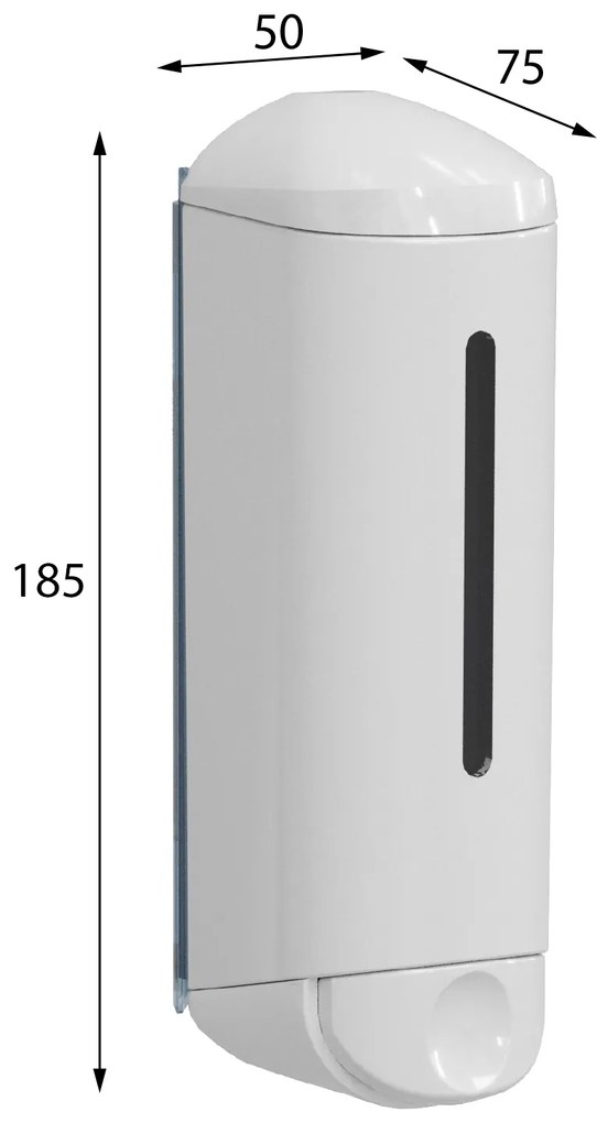 MARPLAST MARPLAST, SHOWER MEDIUM dávkovač tekutého mýdla 250ml, bílá, A94701