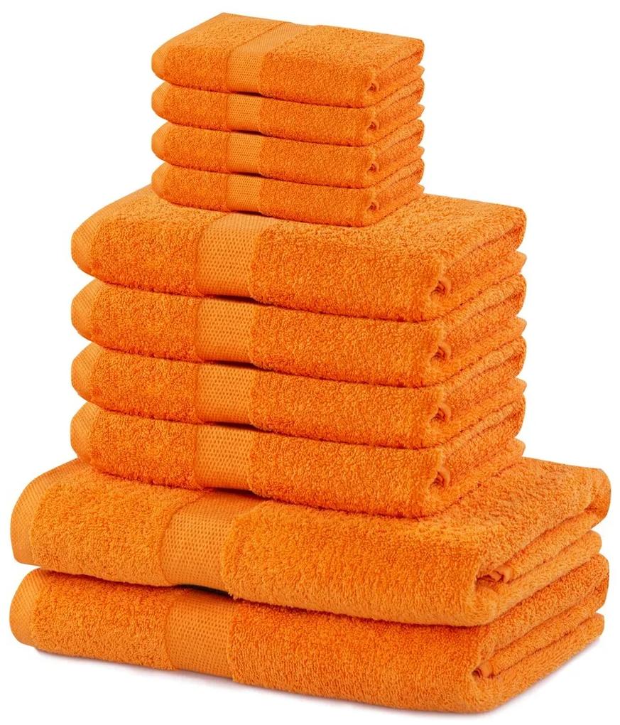Set ručníků DecoKing Kunis oranžové
