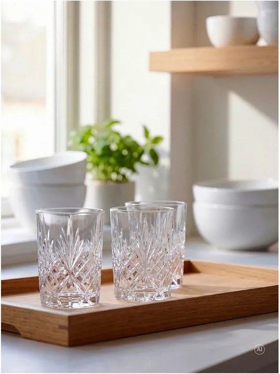 Křišťálové sklenice v sadě 6 ks 250 ml Melodia – Lyngby Glas