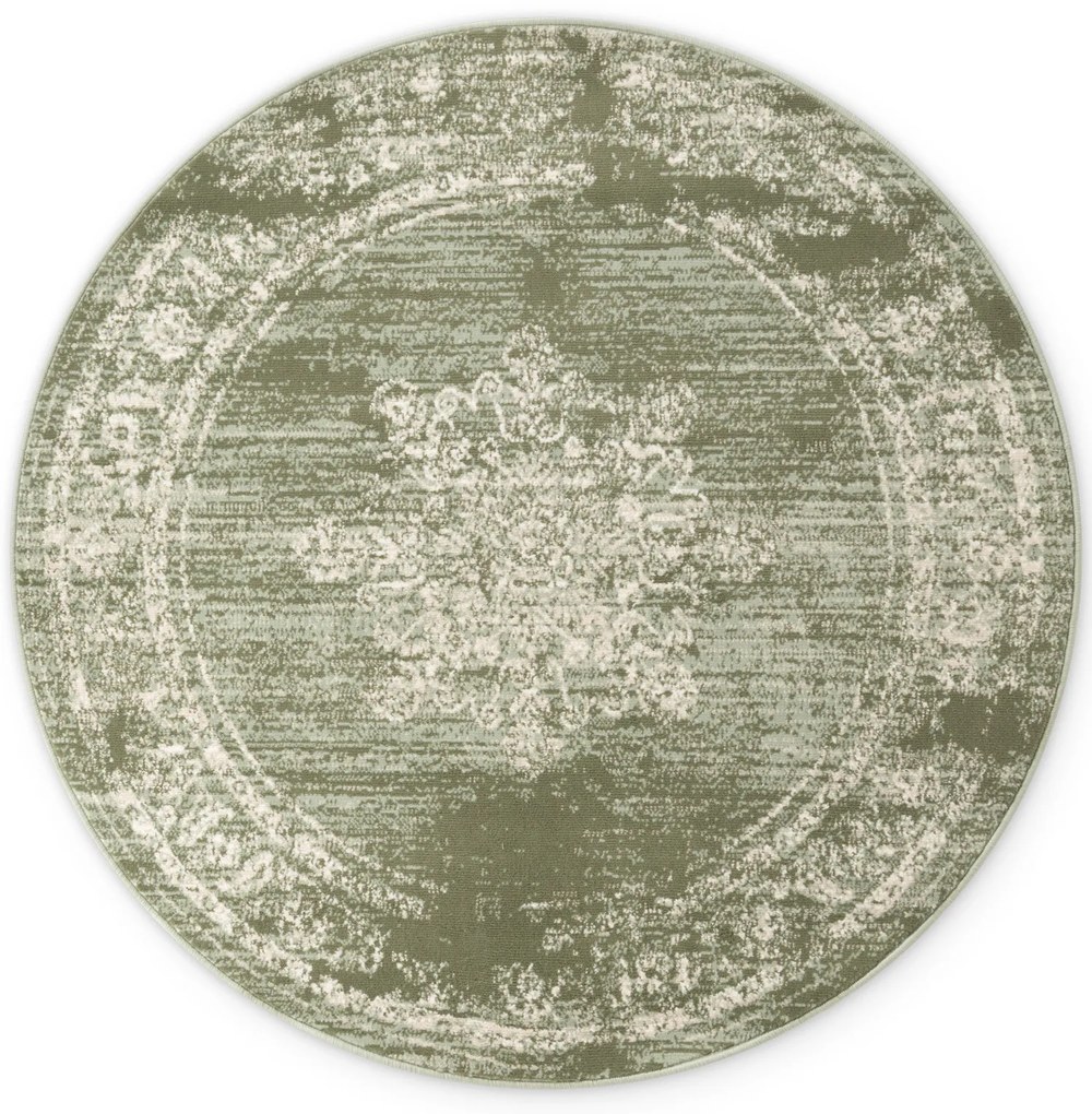 Hanse Home, Kusový koberec Gloria Lydia 106255 Mint kruh, 160x160 (průměr) kruh, zelená, chodba / předsíň