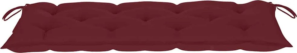 Zahradní lavice s poduškou 120 cm bambus 3063900