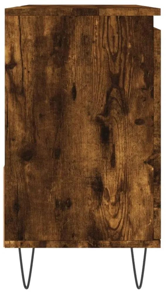 Petromila Koupelnová skříňka kouřový dub 65 x 33 x 60 cm kompozitní dřevo