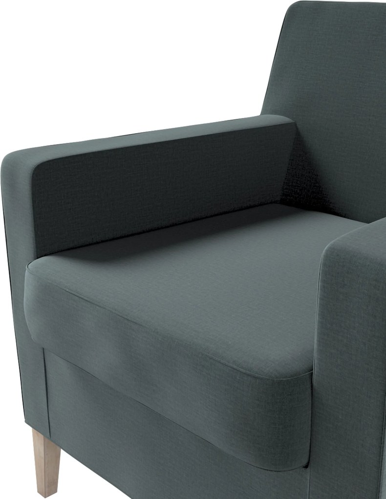 Potah na křeslo IKEA Karlstad barva zelená látka sametová