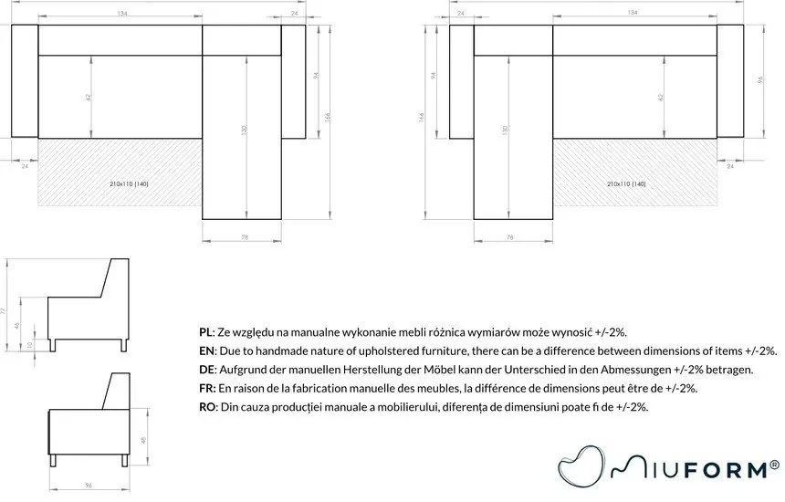 Tyrkysová rozkládací rohová pohovka (variabilní) Dazzling Daisy – Miuform