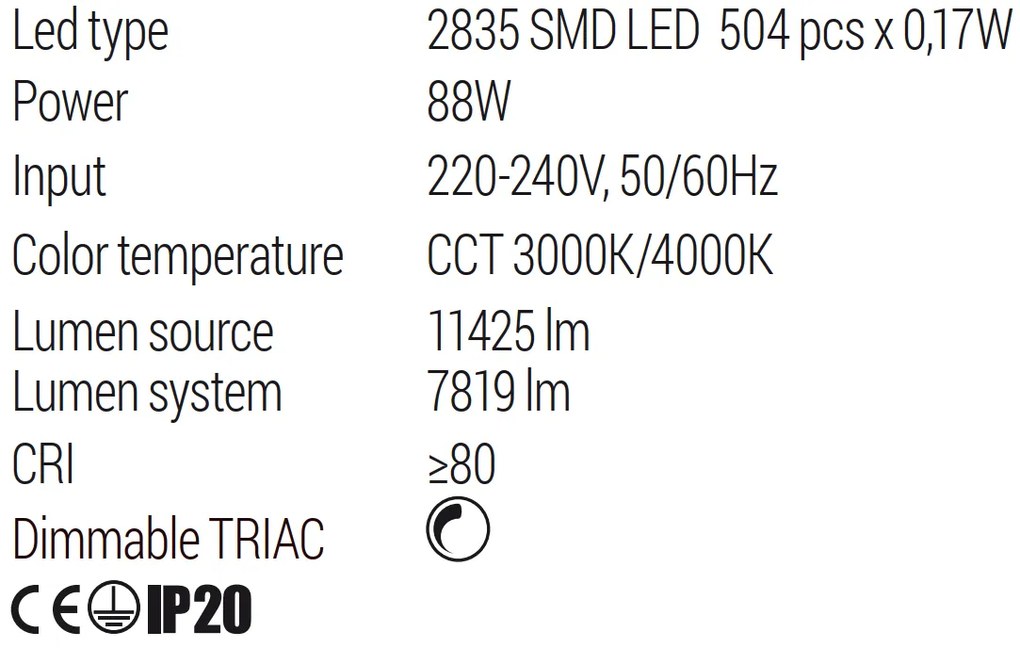 Světla a lustry REDO GROUP Redo ORBIT designové stropní svítidlo 01-3312/LED 88W/CCT 3000K/4000K/bílá barva