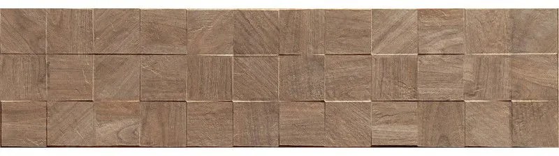 Mexen Riga Lyon Brown gres glazovaný rek. G1, dlaždice dřevěného vzhledu, podlahové a stěnové, 120 x 30 cm, mat