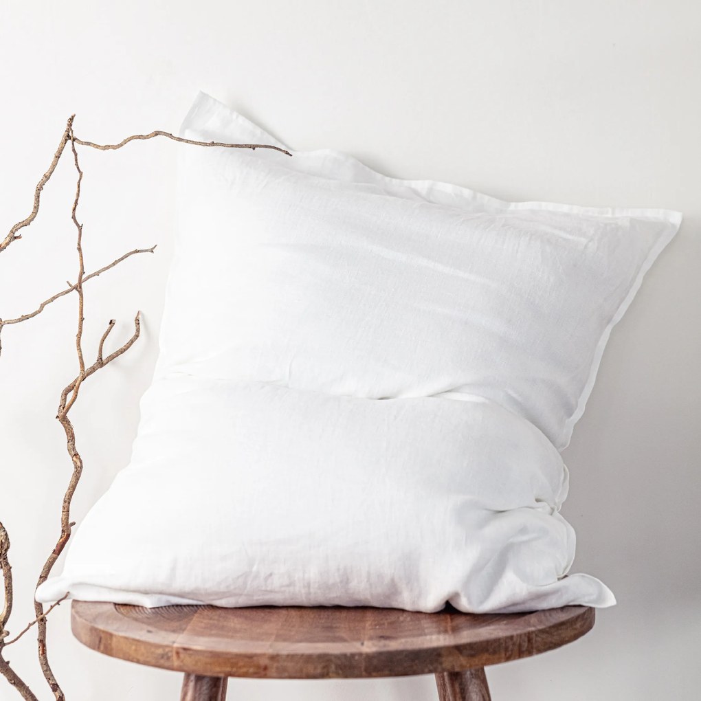 TULULUM Lněný povlak na polštář COMFORT SNOW kolekce 2025 Rozměr polštáře: 50 x 70 cm