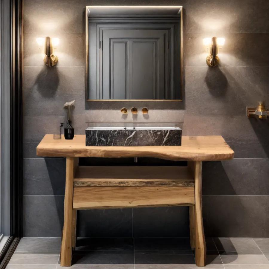 Stará Krása – Ruční výroba Koupelnový nábytek z dubového dřeva 75 x 100 x 50 cm