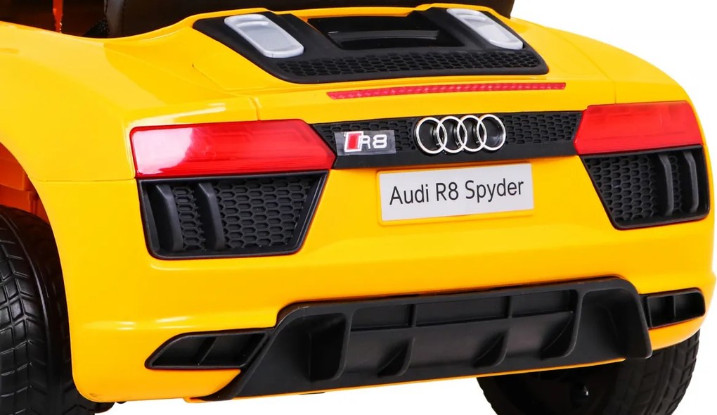 Ramiz Elektrické autíčko Audi R8 pro děti žluté + dálkové ovládání
