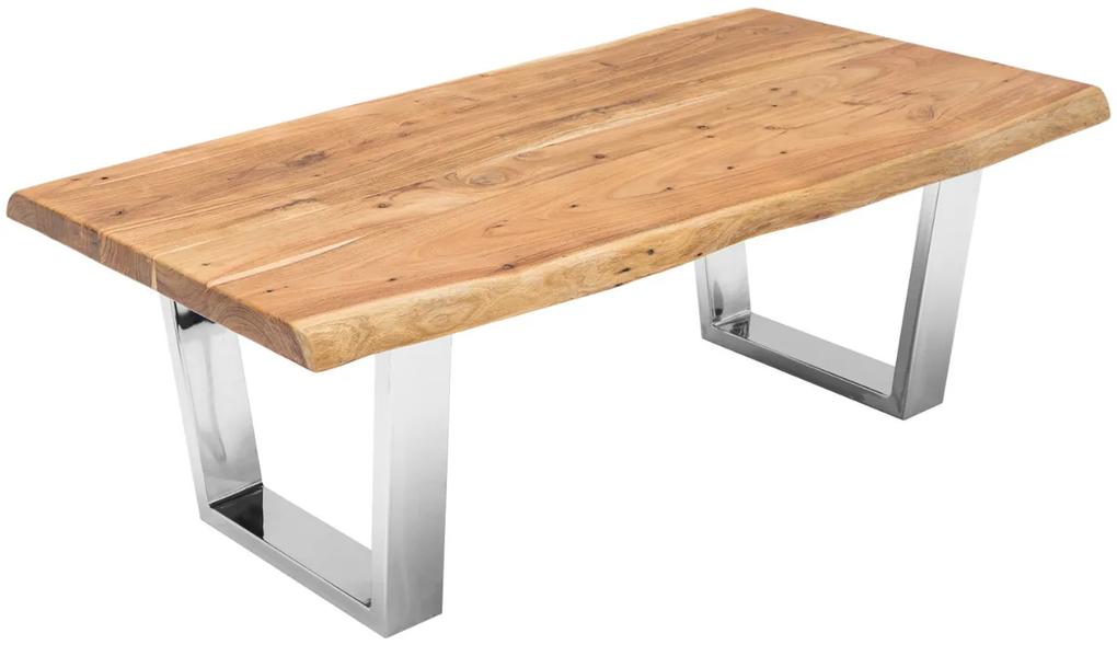 OnaDnes -20% Moebel Living Masivní akátový konferenční stolek Holz II 110 x 60 cm