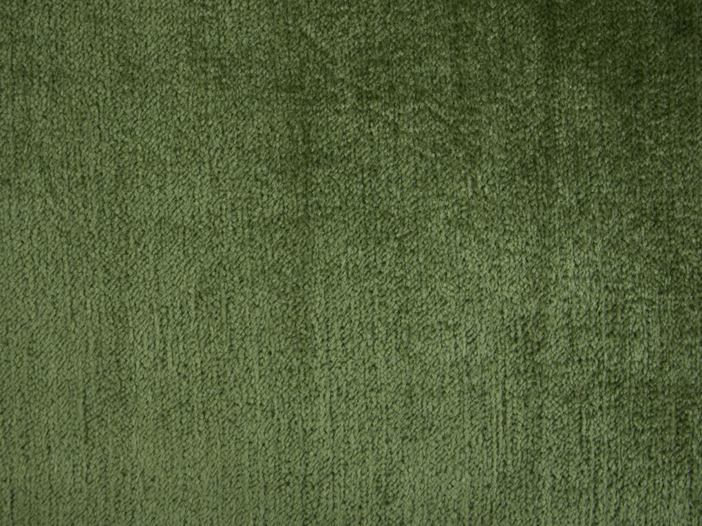 Sada 2 sametových polštářů se střapci 45 x 45 cm zelený HIZZINE Beliani