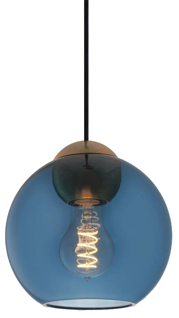 Závěsné svítidlo Bubbles ze skla - modré Velikost stínidla: průměr 18cm