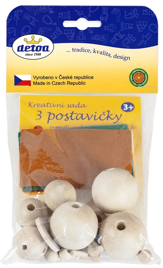 Detoa Kreativní sada - 3 postavičky