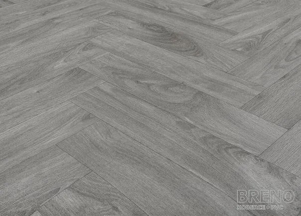 Breno PVC SMARTEX Laurel Oak 901M – dekor šedých parket, šíře 100 cm