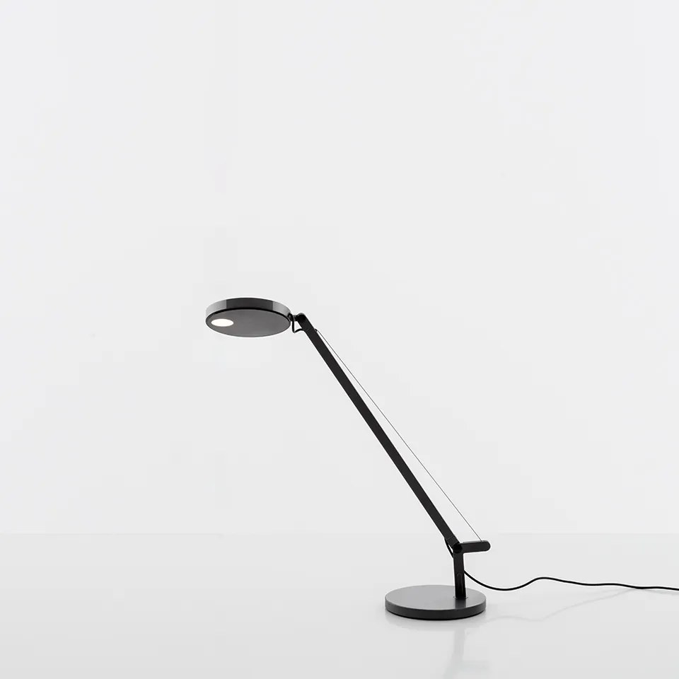 Artemide Demetra Micro Table, antracitová stolní lampička s dotykovým stmívačem, 6W LED 2700K, 51,5cm