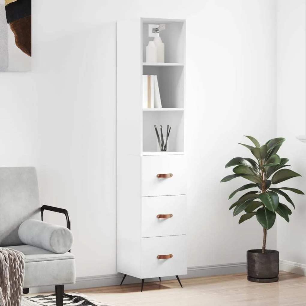 vidaXL Skříň highboard 34,5x34x180 cm kompozit [3189670] Barva: dub sonoma