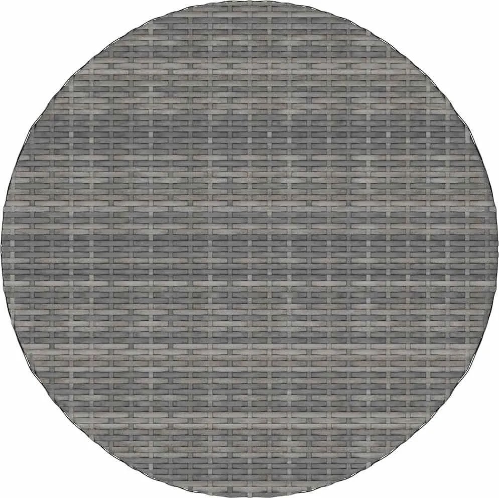 Zahradní stůl černý 70 x 70 x 73 cm polyratan 310469