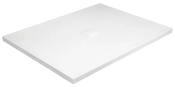 Besco Obdélníková sprchová vanička z litého mramoru NOX R 100x80 (120x80, 100,110,120,130,140x90) W UltraSlim Barva: Bílá, krytka sifonu: Bílá, Rozměry (cm): 110x90