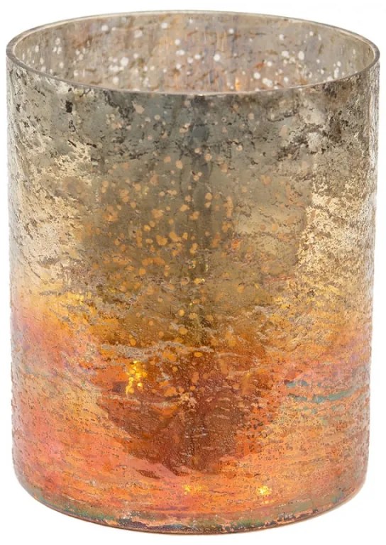 Skleněný nástavec na čajovou svíčku Copper 13*15 cm – 13x16 cm