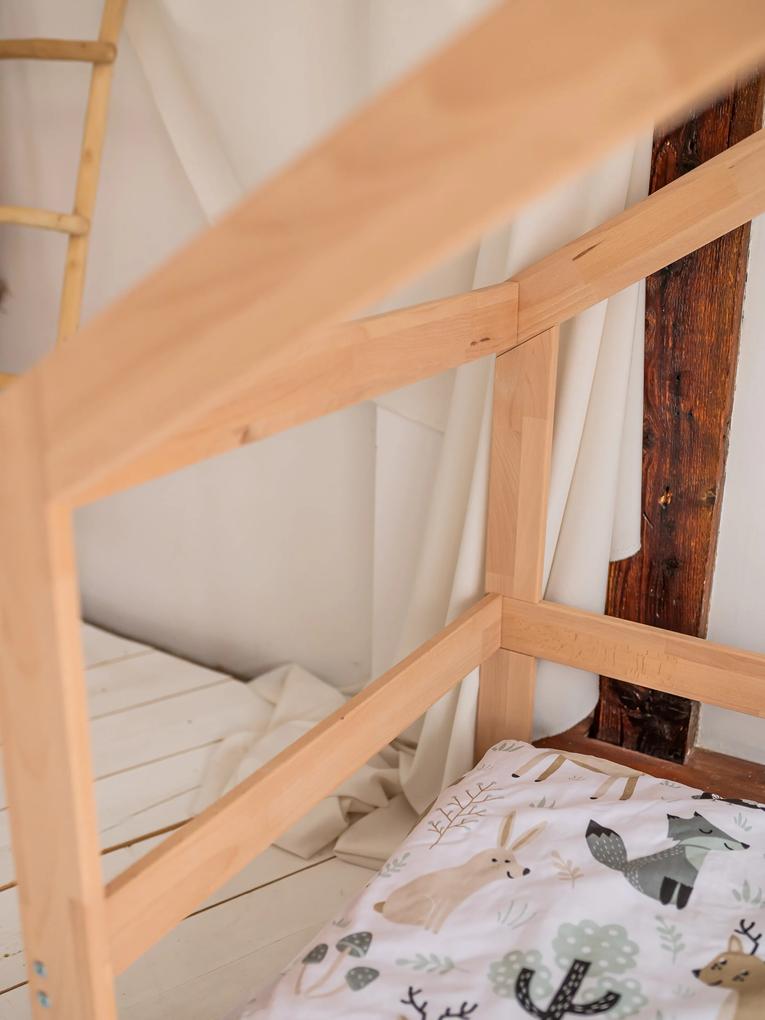 Woodisio Domečková postel EMA Variant: 200 x 90, Barva: Přirodní dřevo