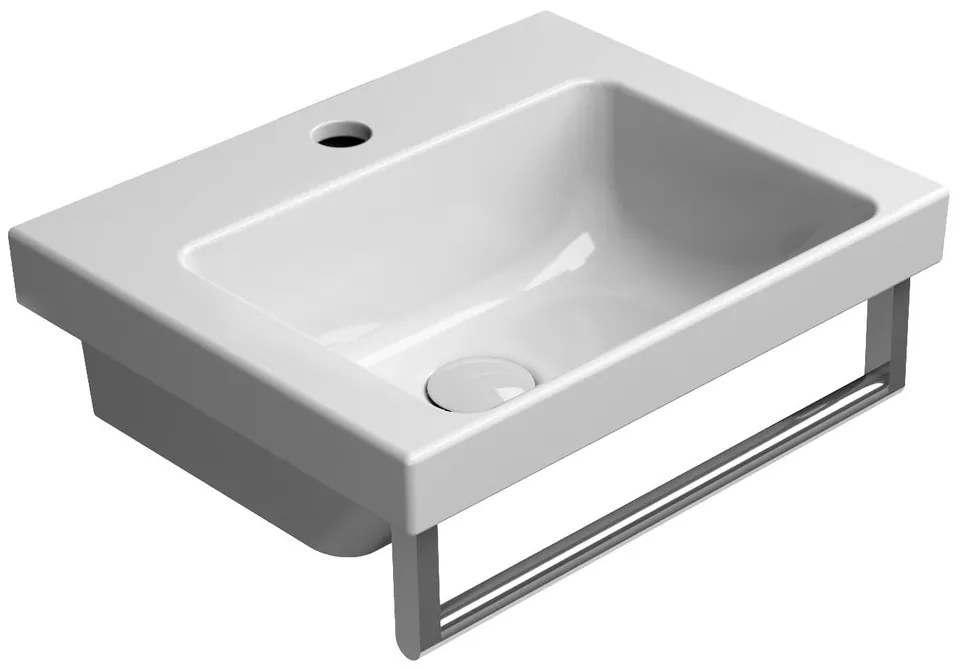 GSI NORM keramické umyvadlo 42 x 34 cm bez přepadu Extra Glaze bílá 8685111