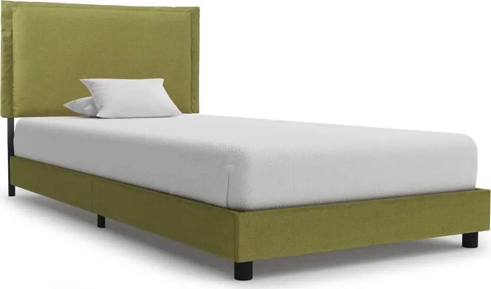 vidaXL Rám postele textil 90 x 200 cm [280996] Barva: Zelená